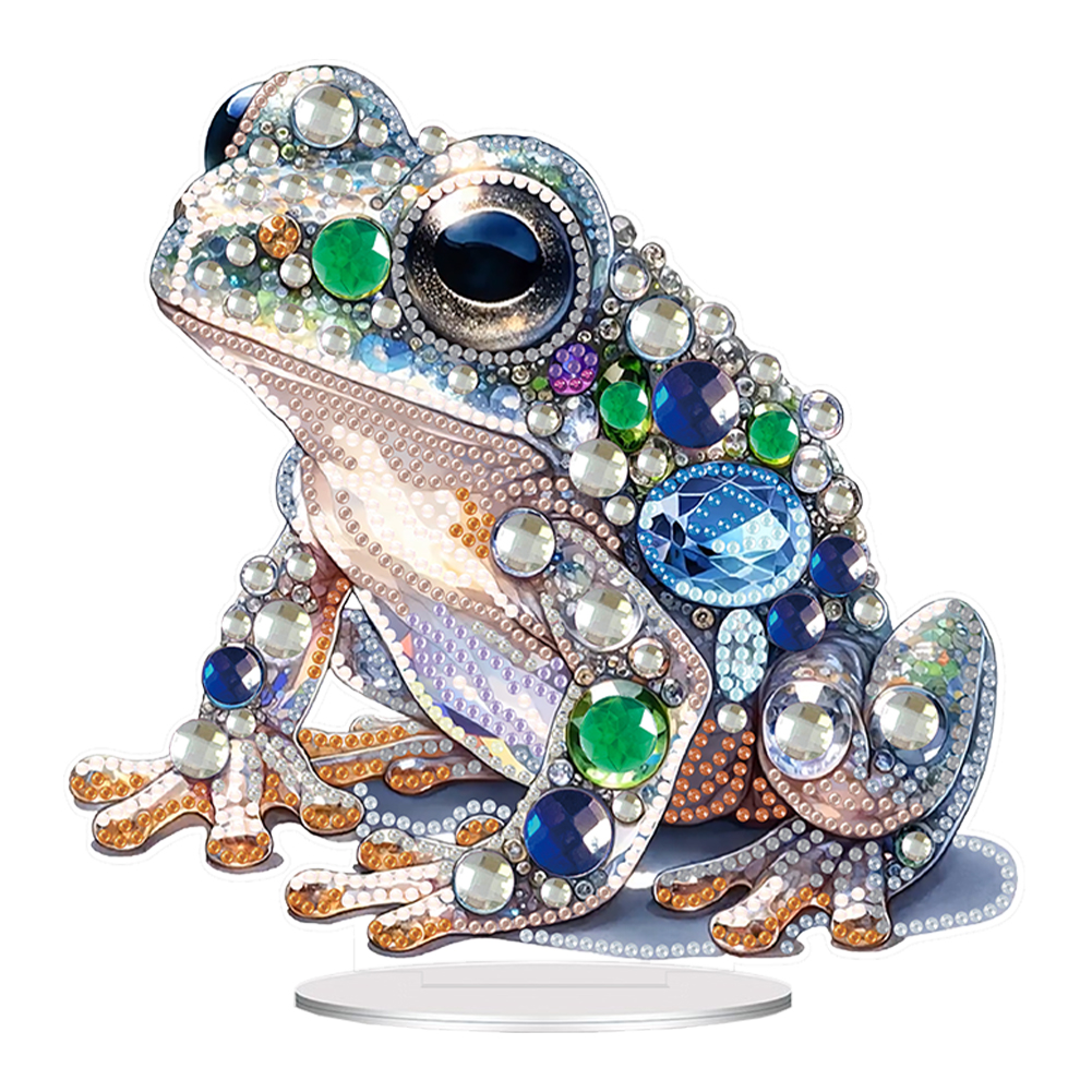 Acrylic Frog Diamond Painting Desktop Decorations Tabletop Diamond Art Kits