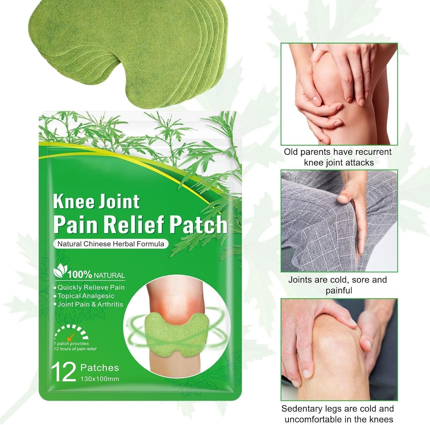 Natural Back Pain Relief Tablet - 12Pcs Lumbar Spine Pain Relief Patch