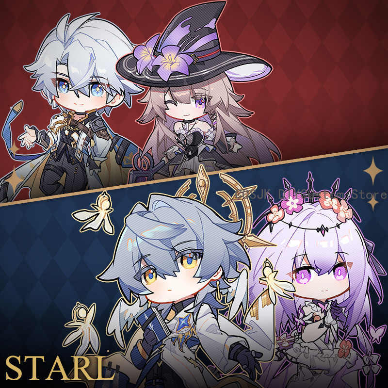 Honkai: Star Rail Phainon Sunday Castorice The Herta Keychain Acrylic