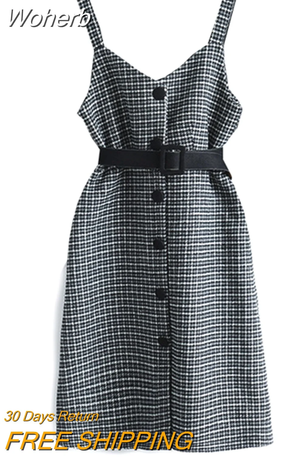 Woherb Piece Dress Set Women Autumn Winter Solid Base Sweater and ...