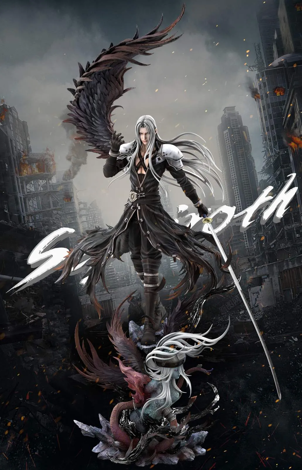 1/6 Scale Sephiroth - (FF7) Final Fantasy VII Resin Statue - Hunter Fan ...