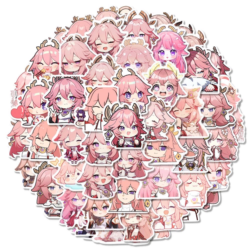 Genshin Impact Stickers 90 Pieces Yae Miko