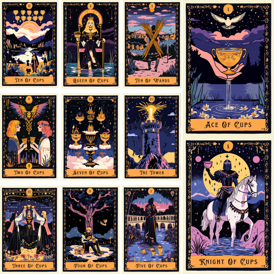 Fantasy Tarot Card 40*70cm Diamond Painting