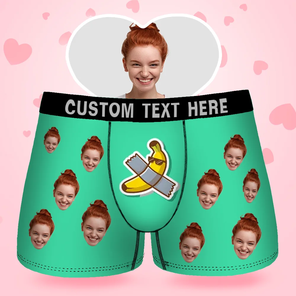 Custom Face Men's Boxer Your Banana For Boyfriend Style Underwear ...
