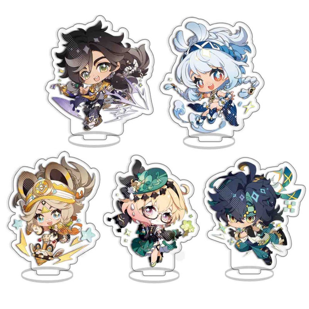 8 cm Genshin Acrylic Stand Cute Mualani Kachina Sethos