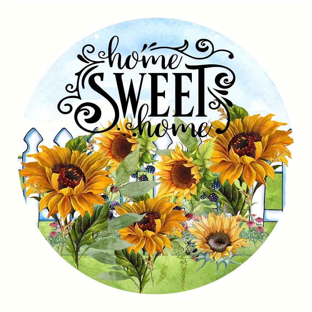 Sunflower - Round Wooden Signs(12*12Inch)