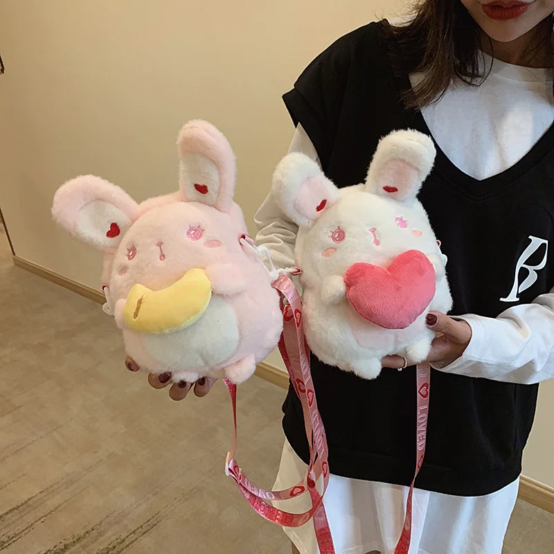 Sweetheart Plush Bunny Shoulder Bag