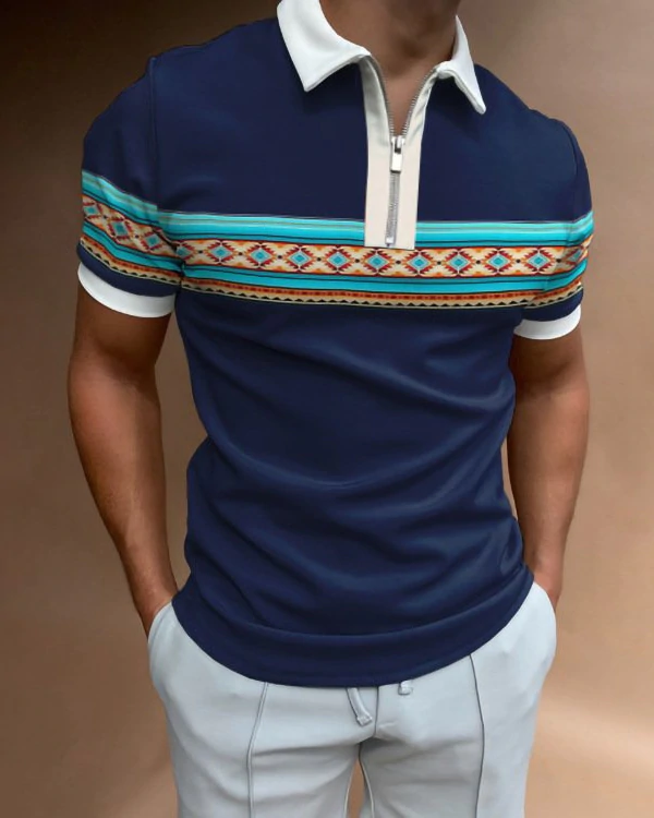 Men's Colorblock POLO Shirt