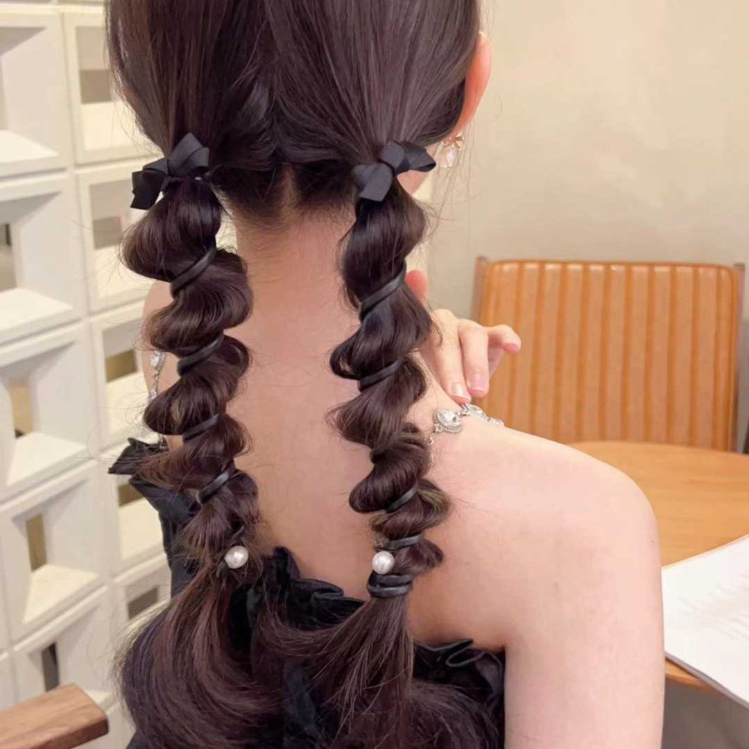 🎀Bowknot Braided Telephone Wire Hair Bands