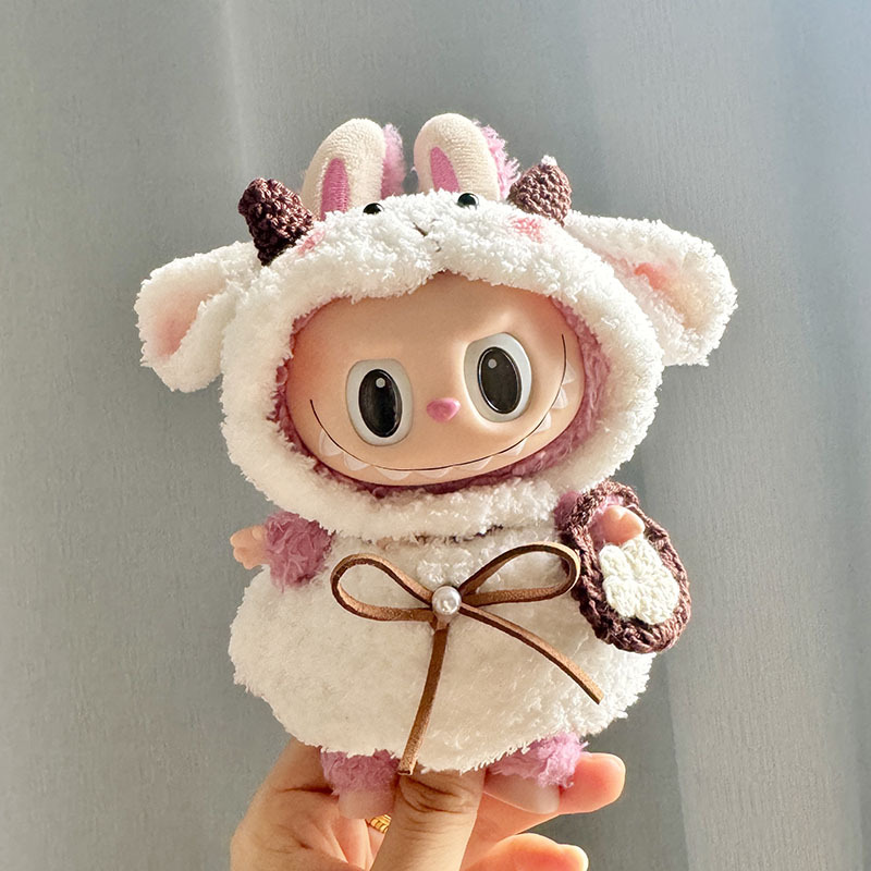 Labubu Doll Fluffy Sheep Costume | Sweet Farm Animal Series | Plush ...