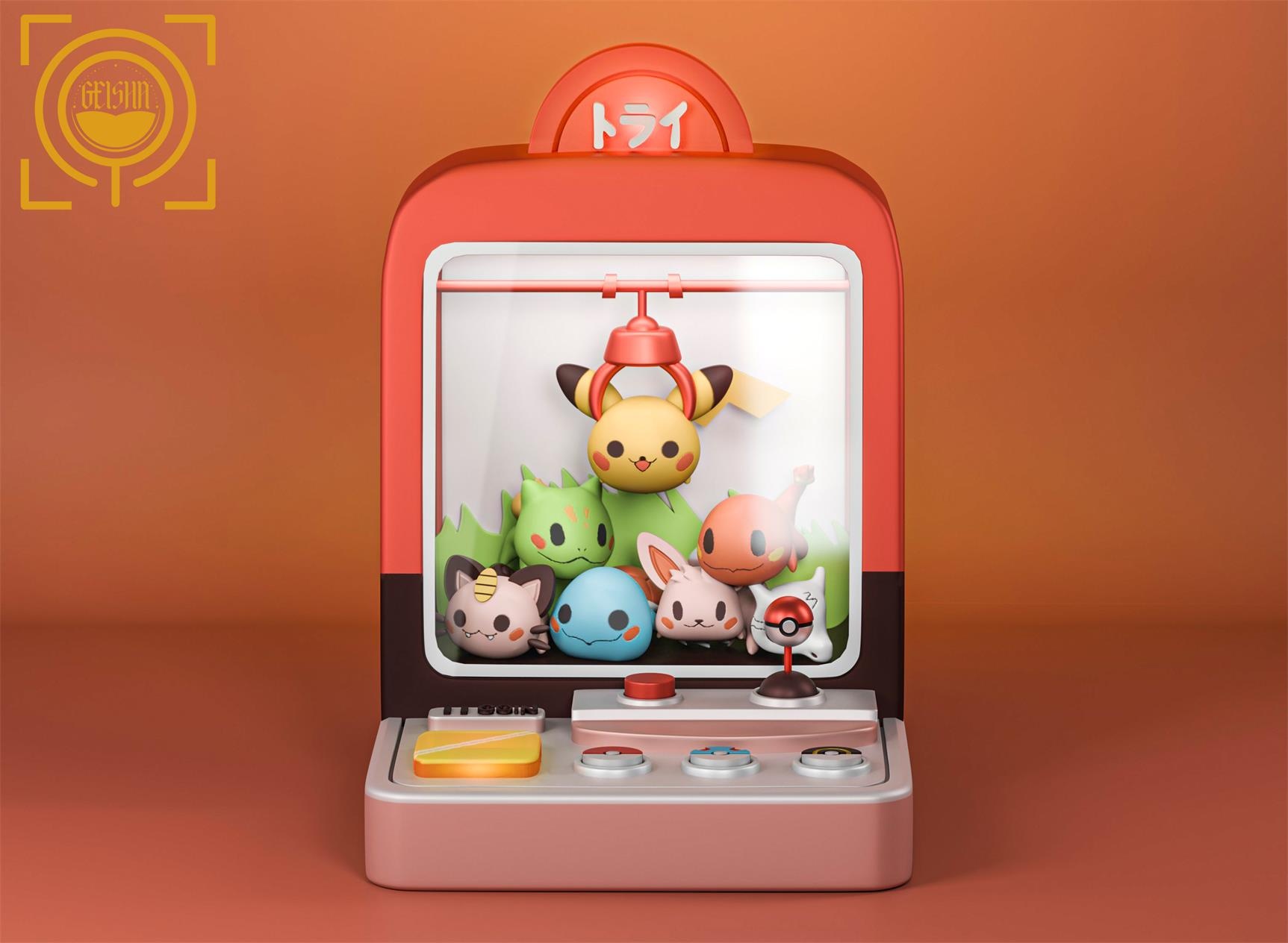 Time Game Machine with LED - Pokemon Resin Statue - GEISHA Studio