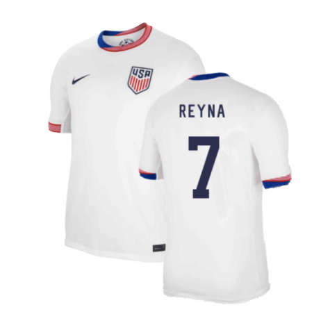 USA Giovanni Reyna 7 Home Shirt Kit 2024-2025