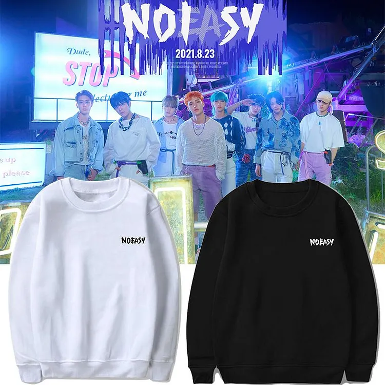 Stray Kids Album NOEASY Neck Round Hoodie