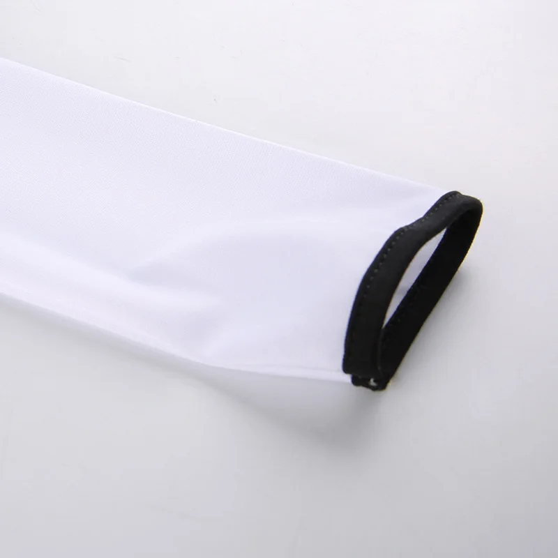 LOW CUT SQUARE NECK CONTRAST SHORT LONG SLEEVE TOP