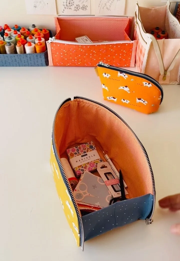 Open-out Box Pouch Sewing Template - With Instructions