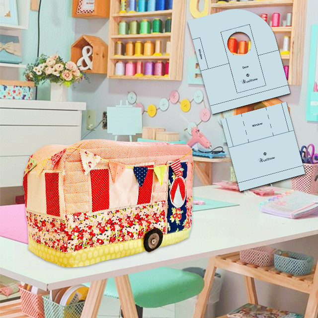 DIY Vintage Sewing Cover Templates - Include Instructions