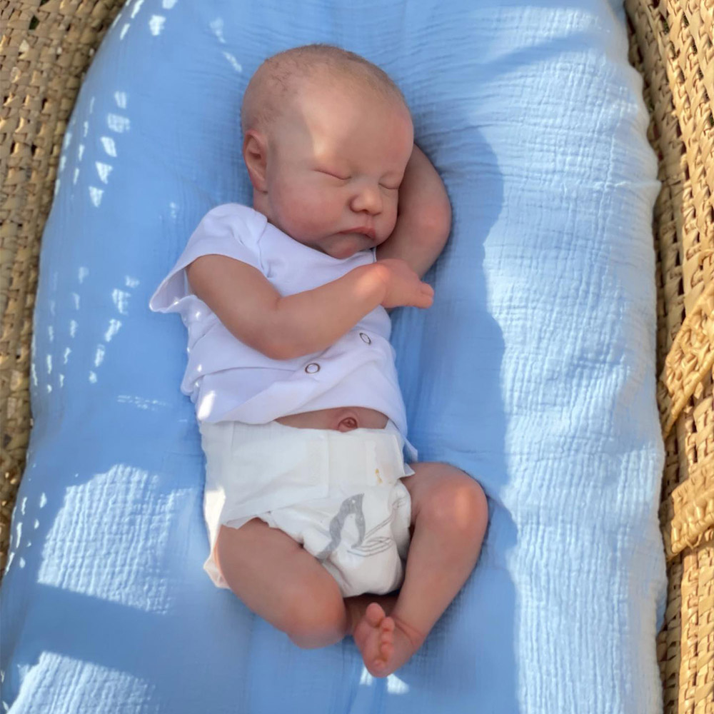 20" Cute Lifelike Handmade Sleeping Boy Baby Doll Named Racen,Special ...