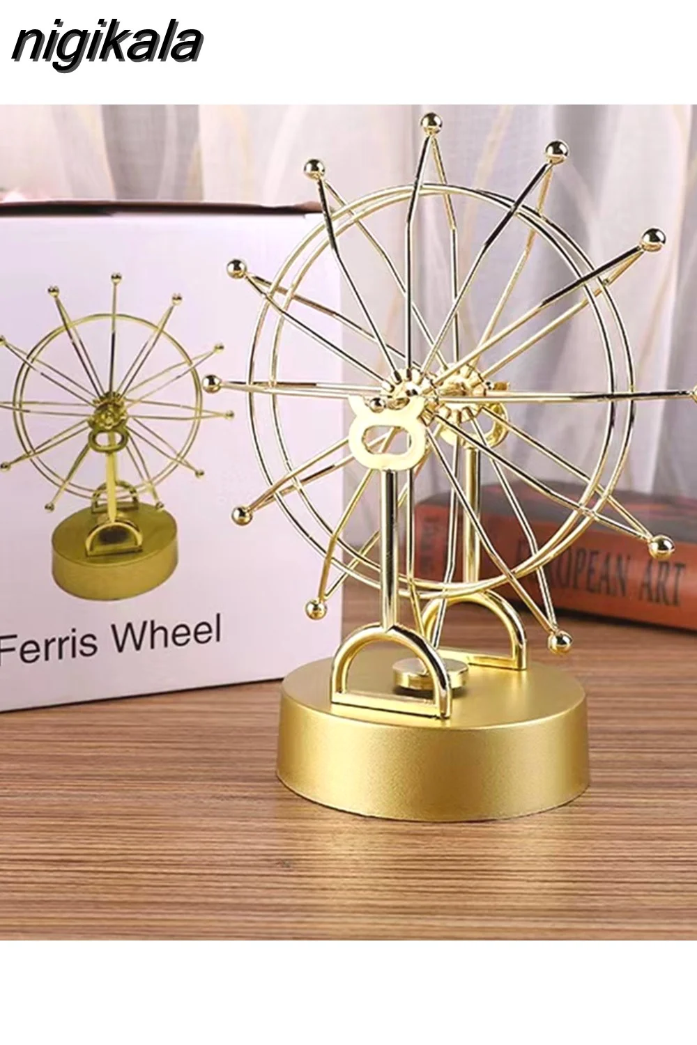 nigikala Pendulum Ball Nordic Ferris Wheel Balance Ball Golden ...