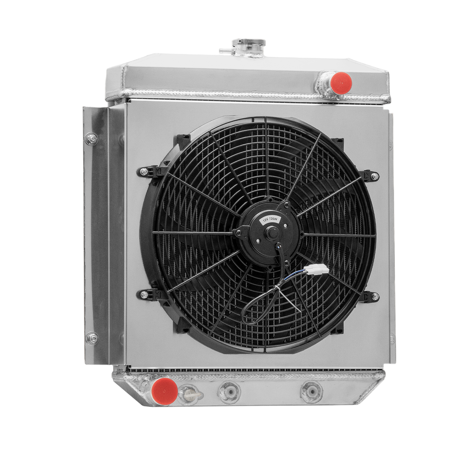AlloyWorks 4 Row Radiator Shroud Fan For 1954 1955 56 Ford Customline ...