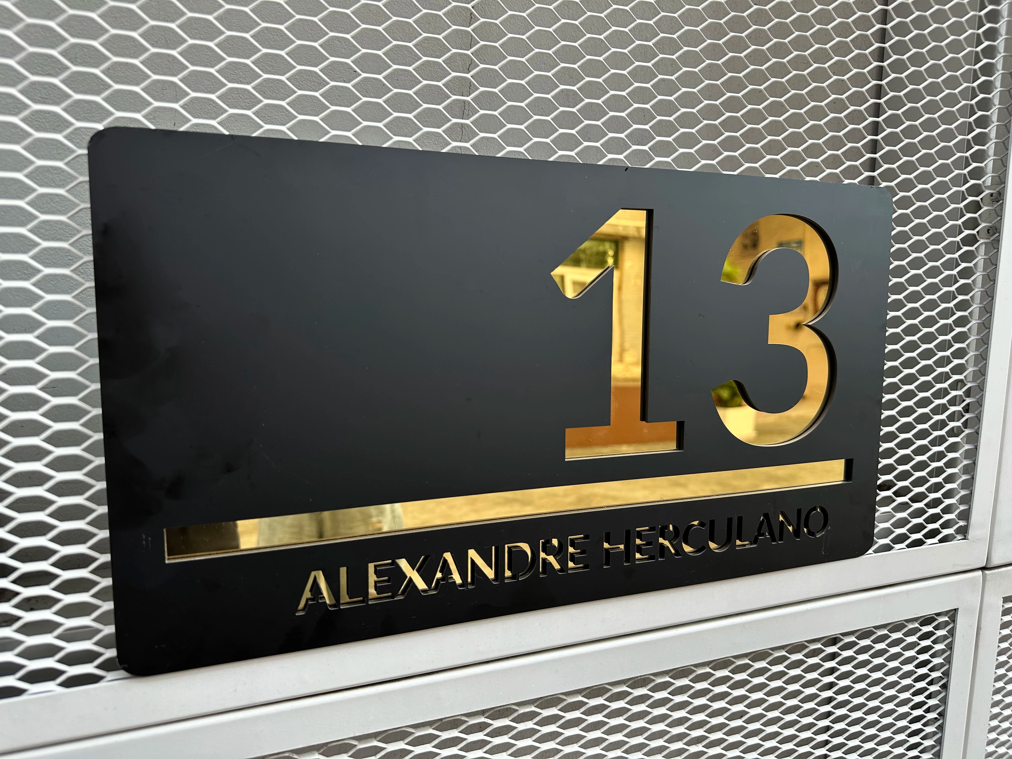Nigikala Sign Outdoor House Number Plate Personalized House Number ...