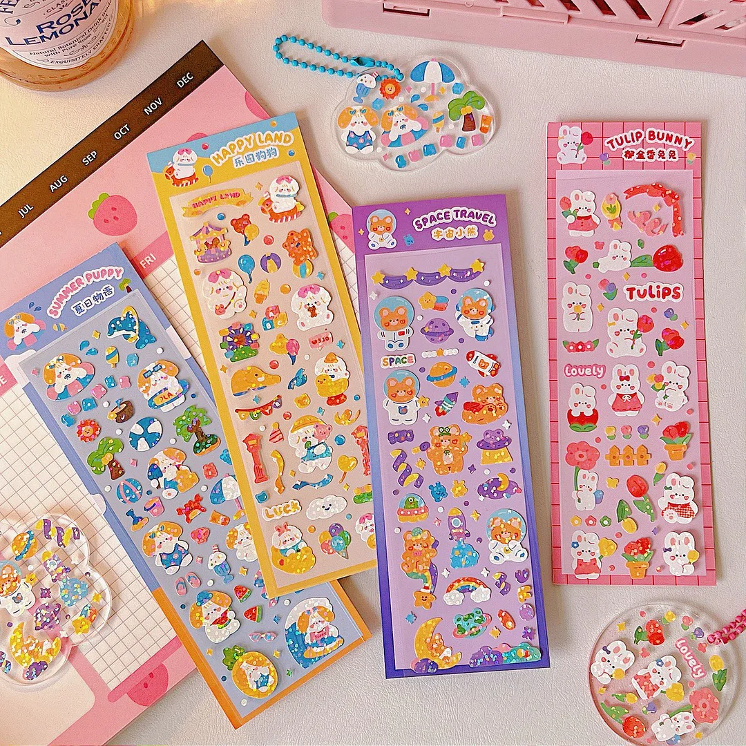 CUTE CARTOON STICKER SET