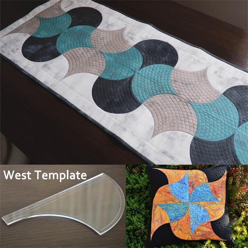 West(Clamshell) Patchwork Template