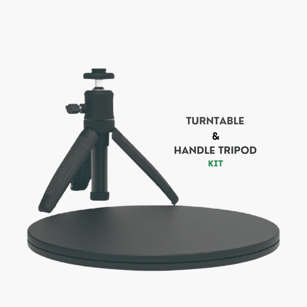 Turntable & Handle Tripod Kit for Otter/Raptor - Fast & Easy Scanning