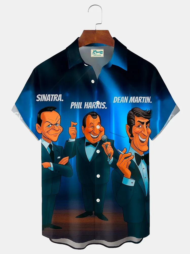 Rat Pack Music Cartoon Band Art Print Shirt