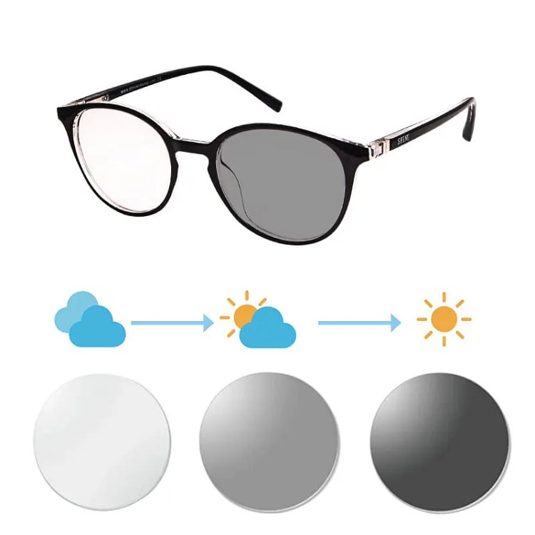SHINU Women glasses Photochromic Prescription glasses myopia ...