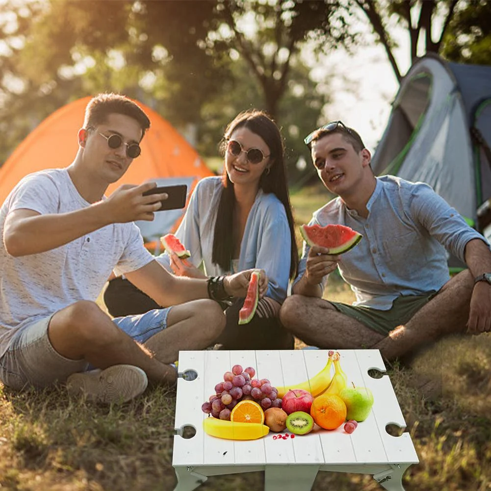 48%OFF-Folding Picnic Basket Table-Manual DIY stitching