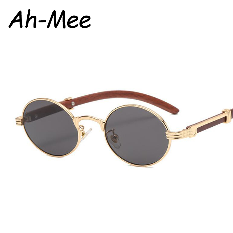 Oval Steampunk Small Sunglasses For Women Men Brand Designer Metal ...