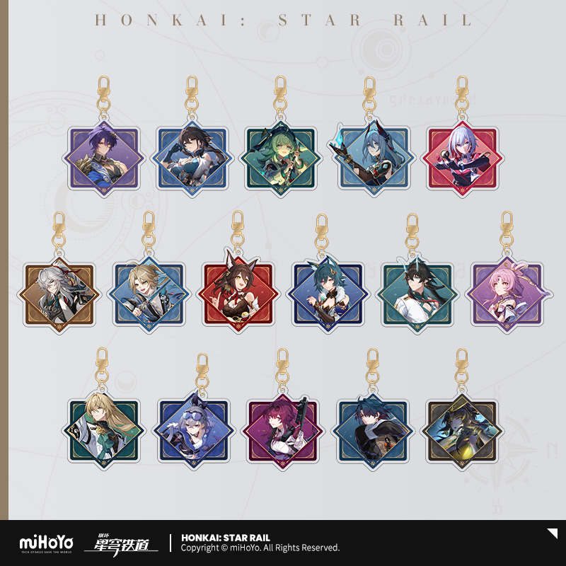 HSR Merch Keychains[Original Honkai Official Merchandise]