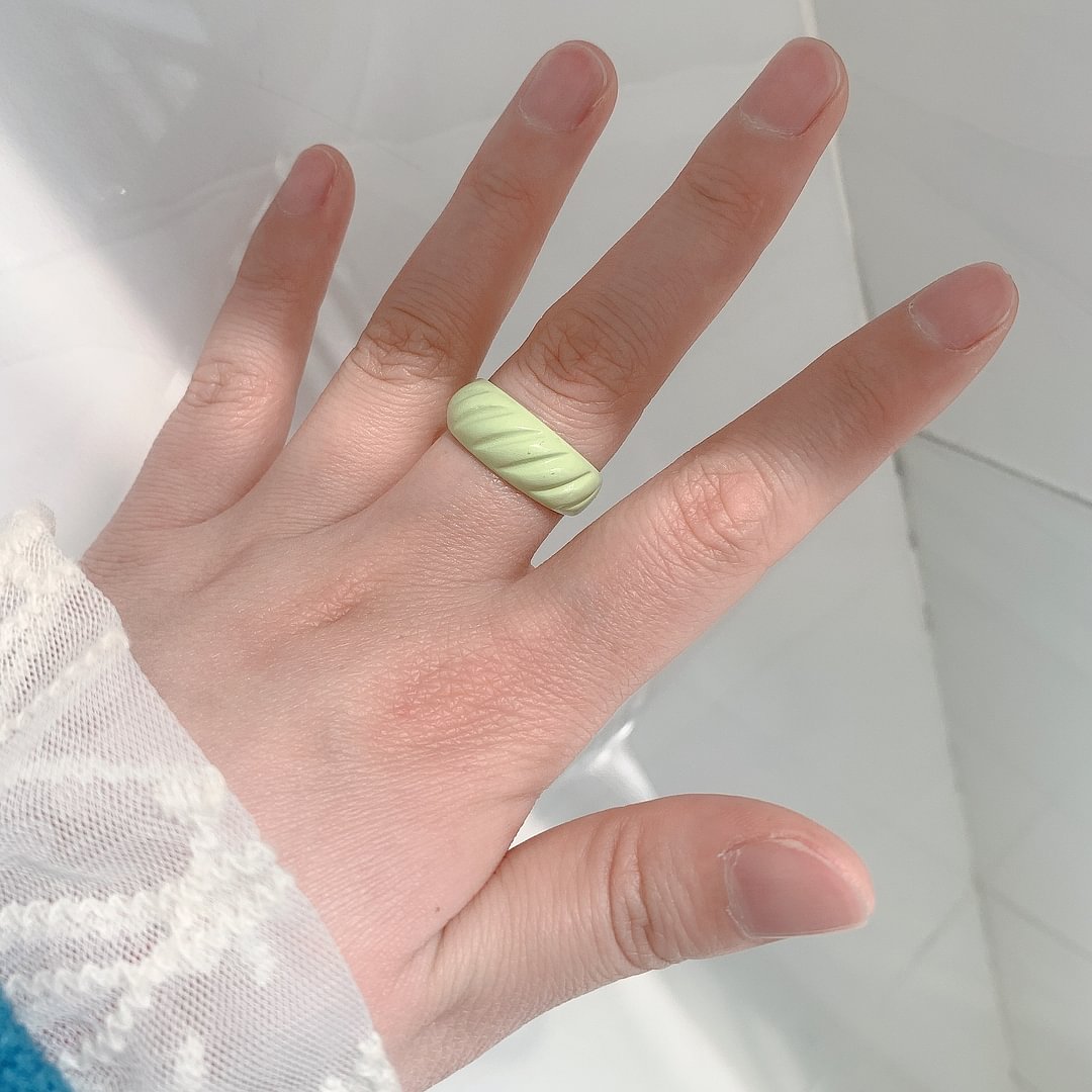 CANDY COLOR OPEN RING