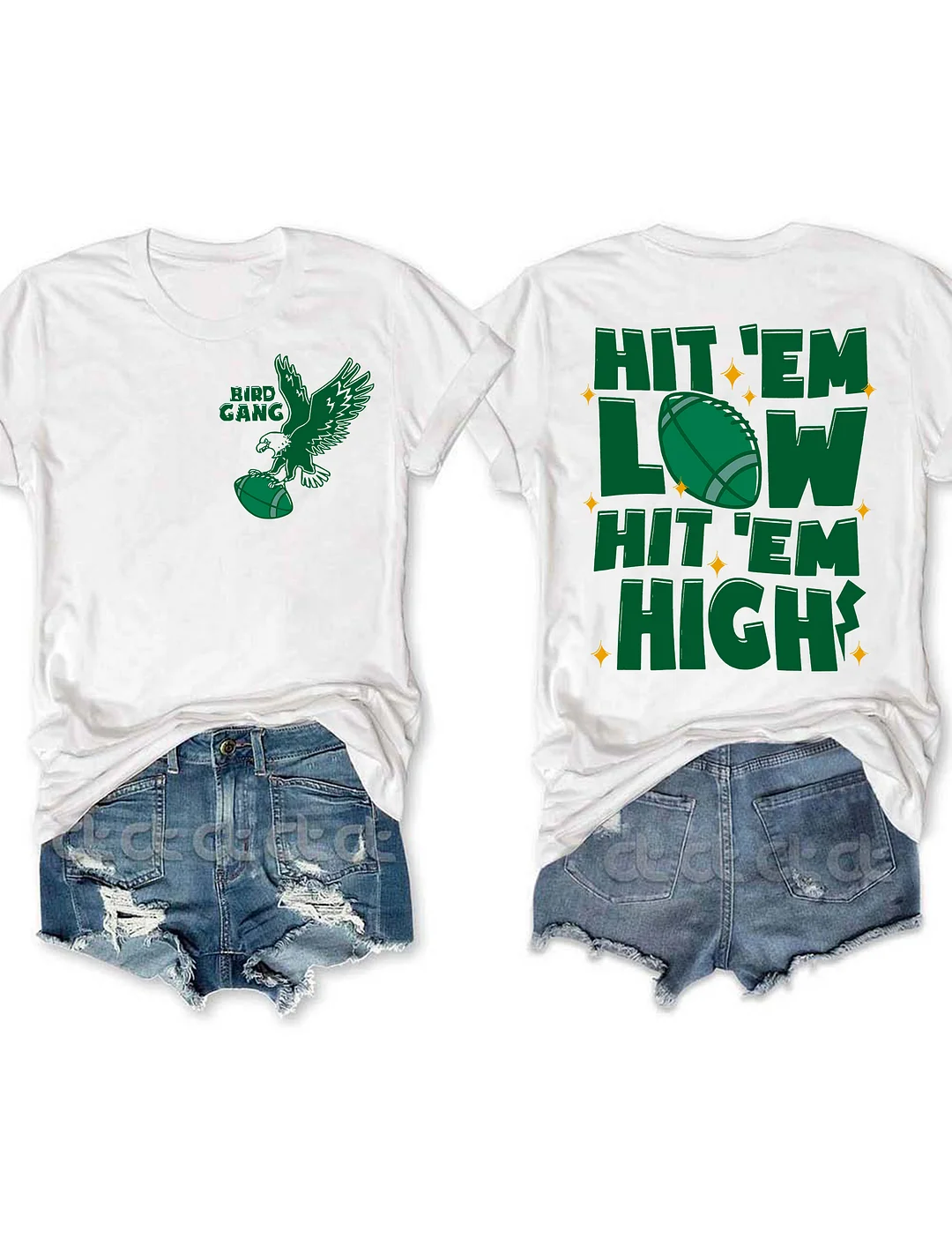 Hit'em Low Hit'em High Bird Gang T-Shirt