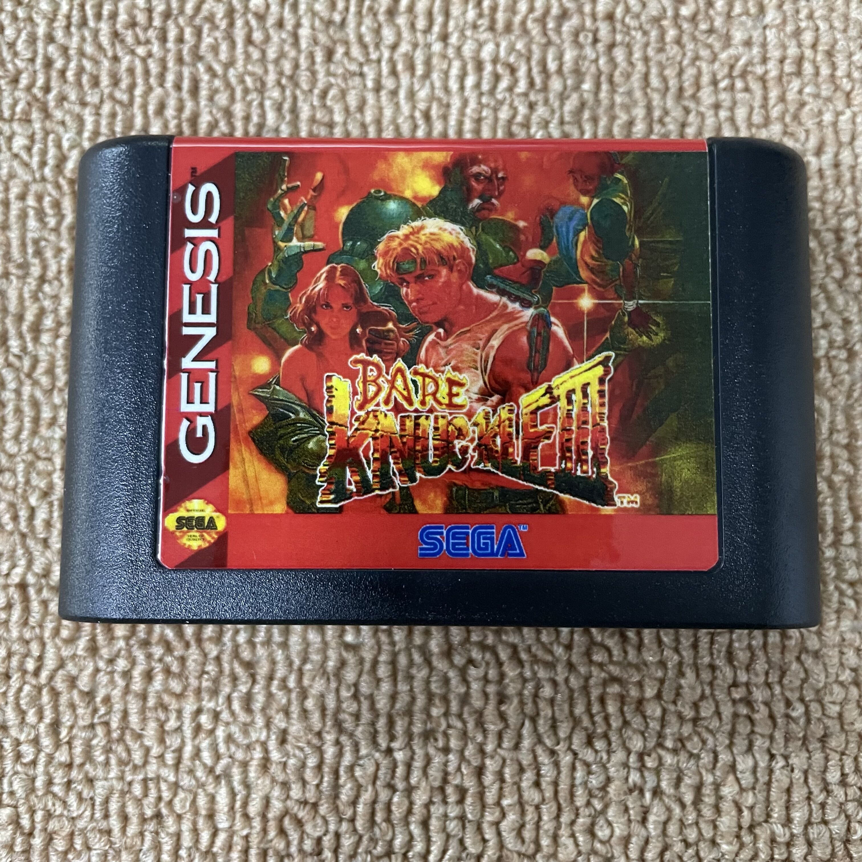 16 Bit Game Card - Bare Kunckle 3 For SEGA Genesis & Mega Drive Game ...