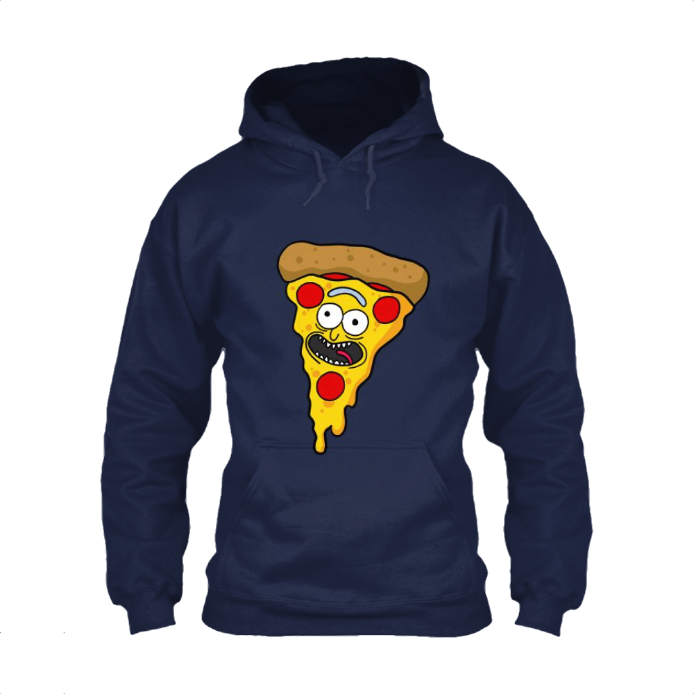 Mad Scientist Rick Turned Into Pizza, Rick And Morty Classic Hoodie