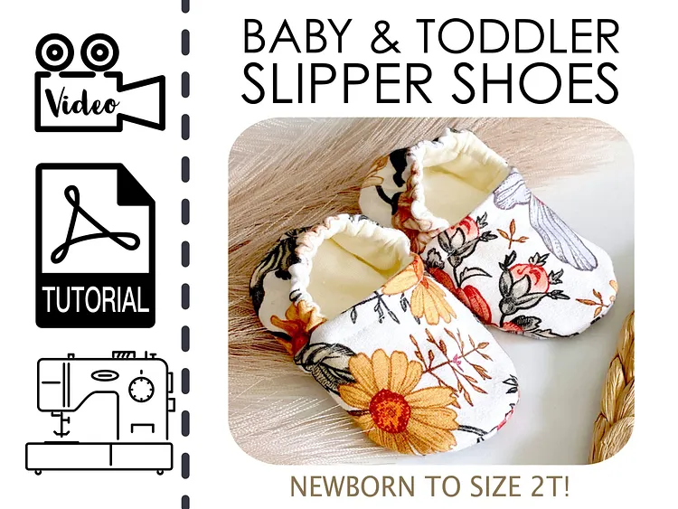 Baby Slippers Sewing Template With Tutorial Baby Slippers Sewing Template With Tutorial