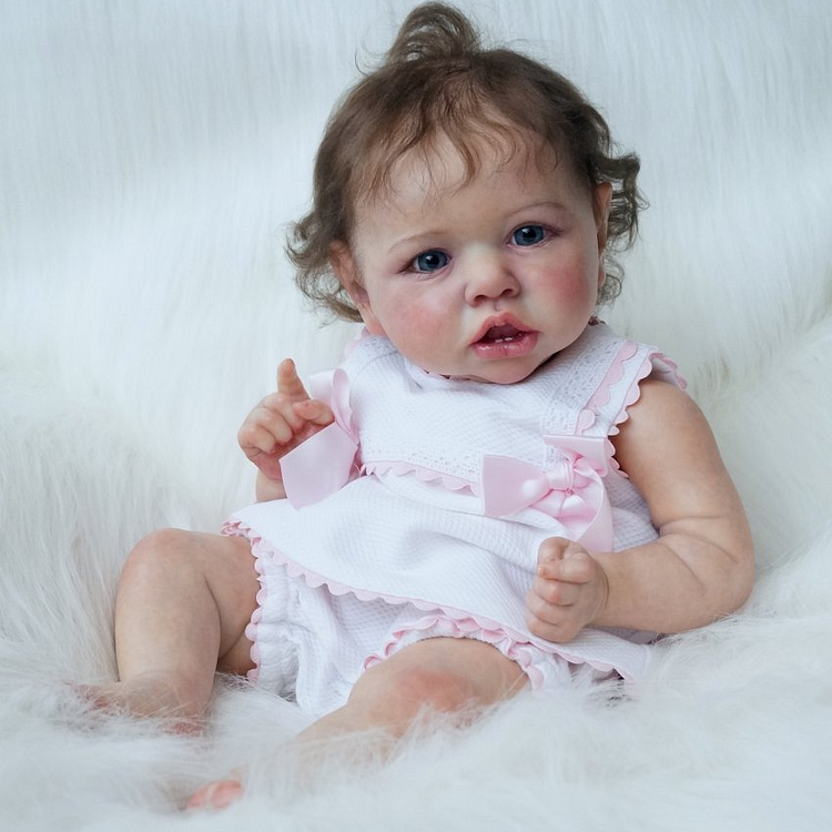 Dollish 22"Little Aggy Reborn Saxia Baby Doll Girl, Realistic＆Lifelike ...