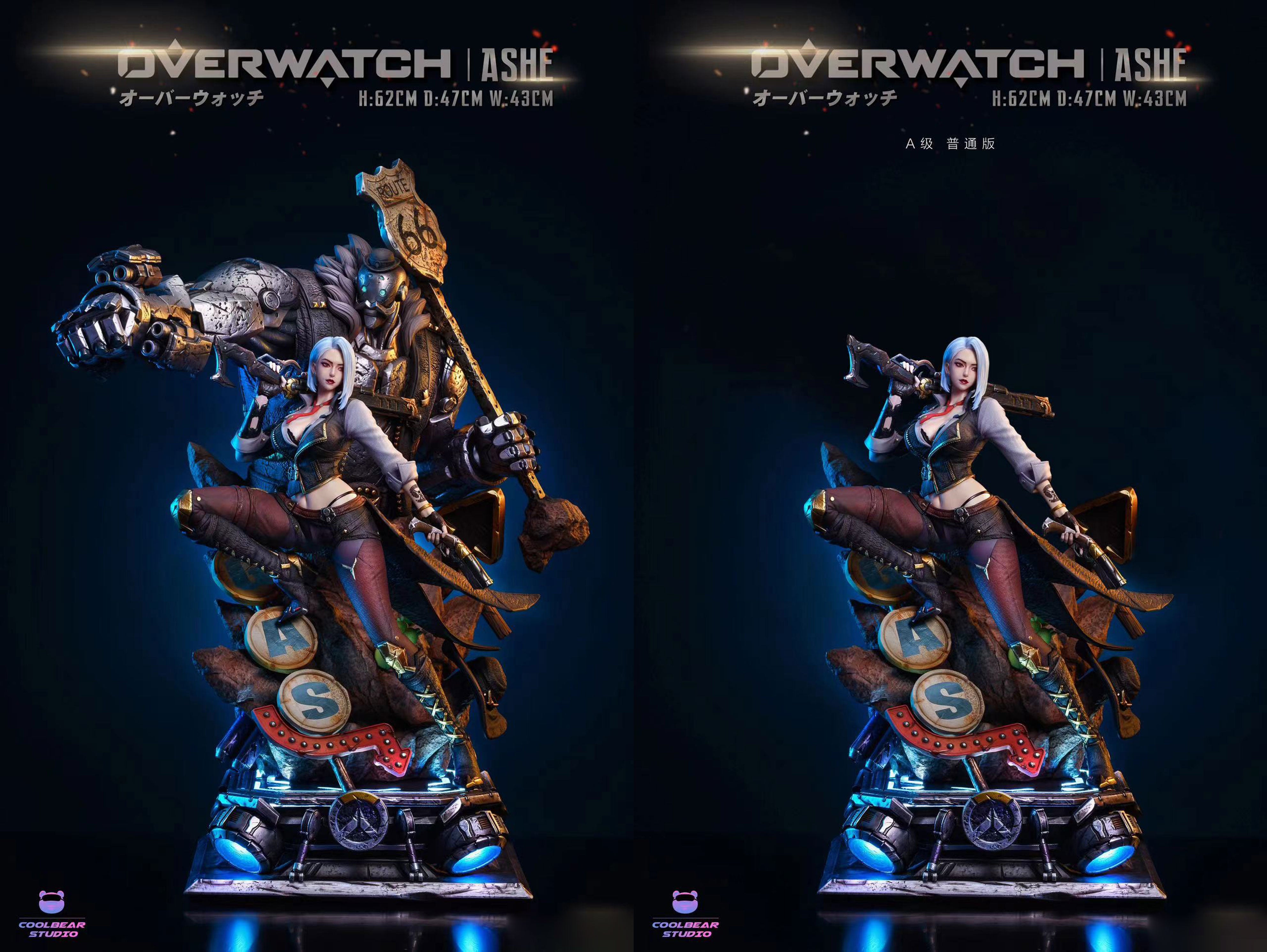 1/4 Scale Ashe with LED - Overwatch Resin Statue - coolbear