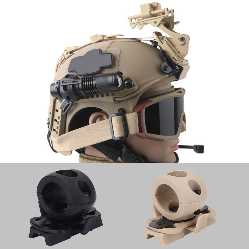 Tophelmetfan Ballistic Helmet Flashlight Holder Mount