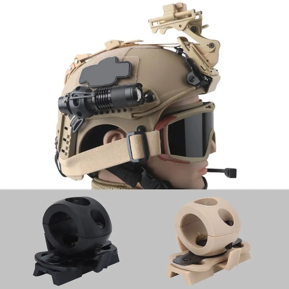 Tophelmetfan Ballistic Helmet Flashlight Holder Mount