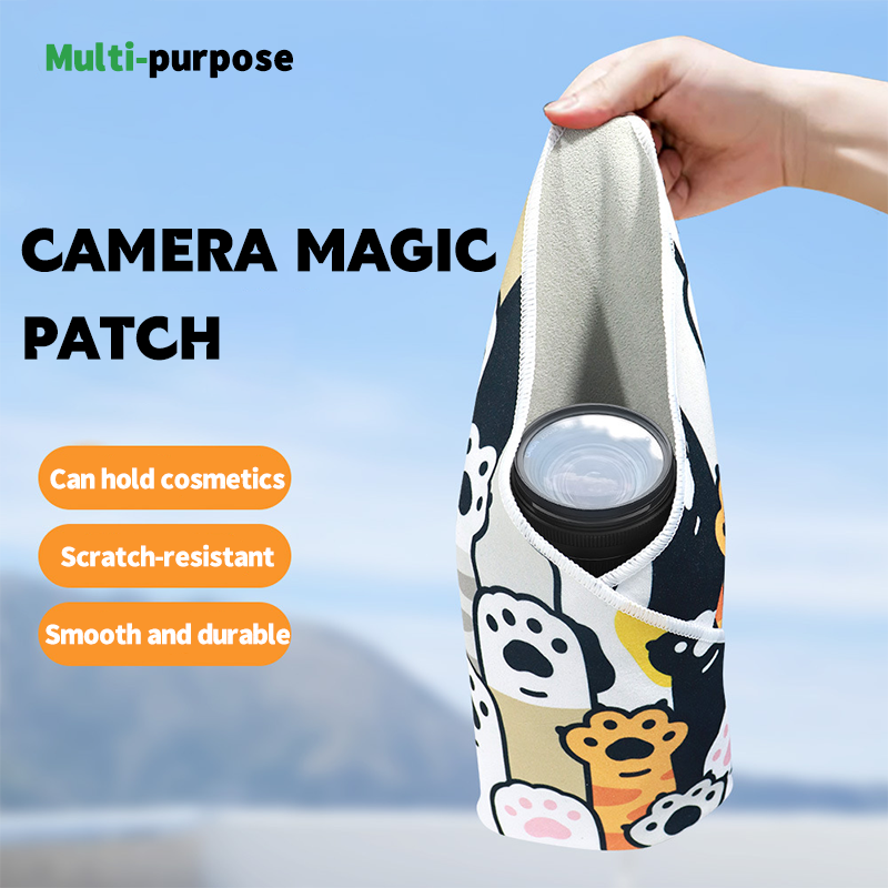 Microfiber Printed Velcro Cosmetic Self-adhesive Magic Cloth