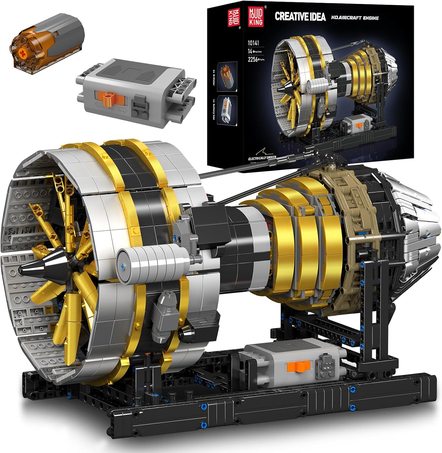 Mould King 10141 MOC Technik Aircraft Engine Block Kit Technology ...