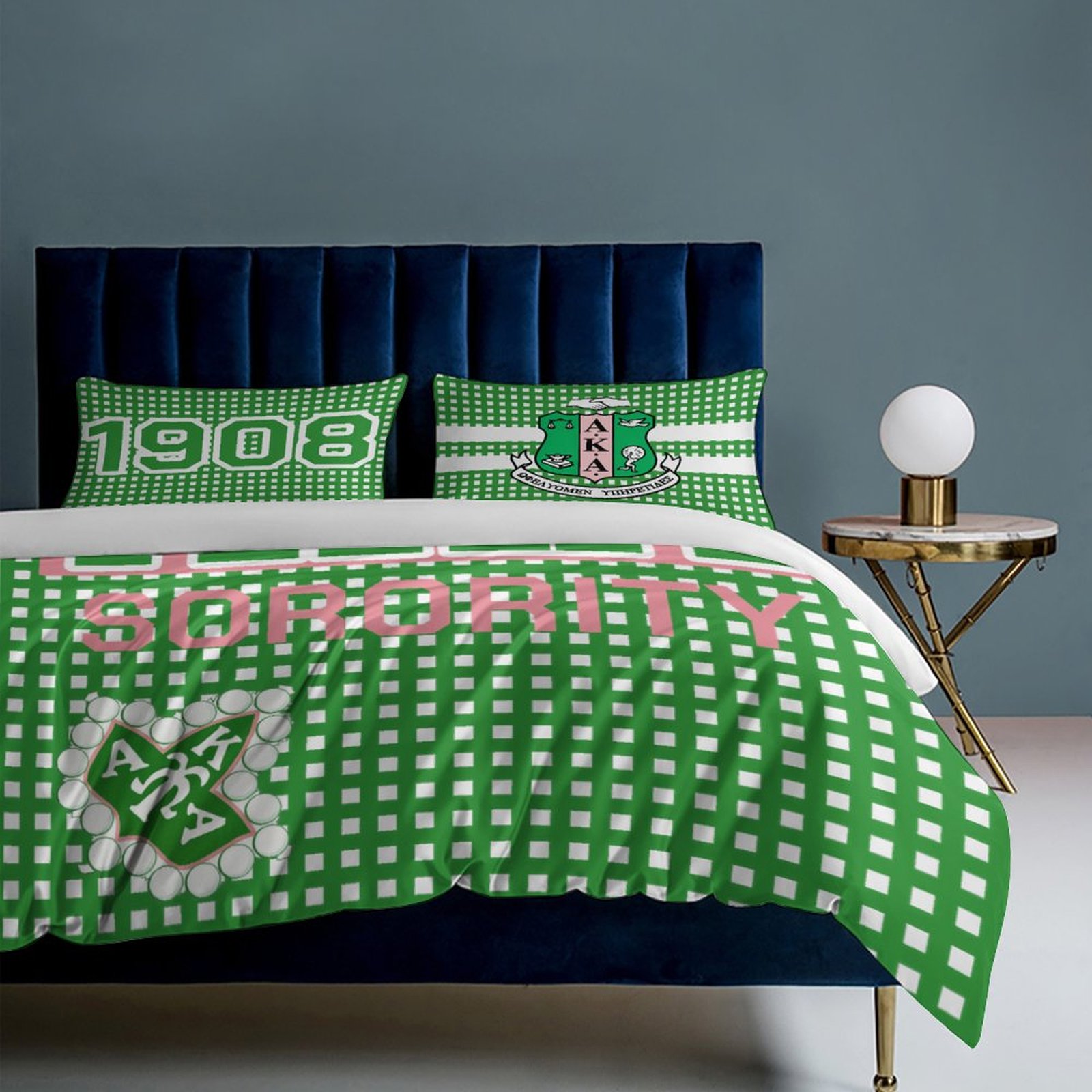 Sorority 3-Piece Bedding Set (1 Duvet Cover + 2 Pillow Shams)