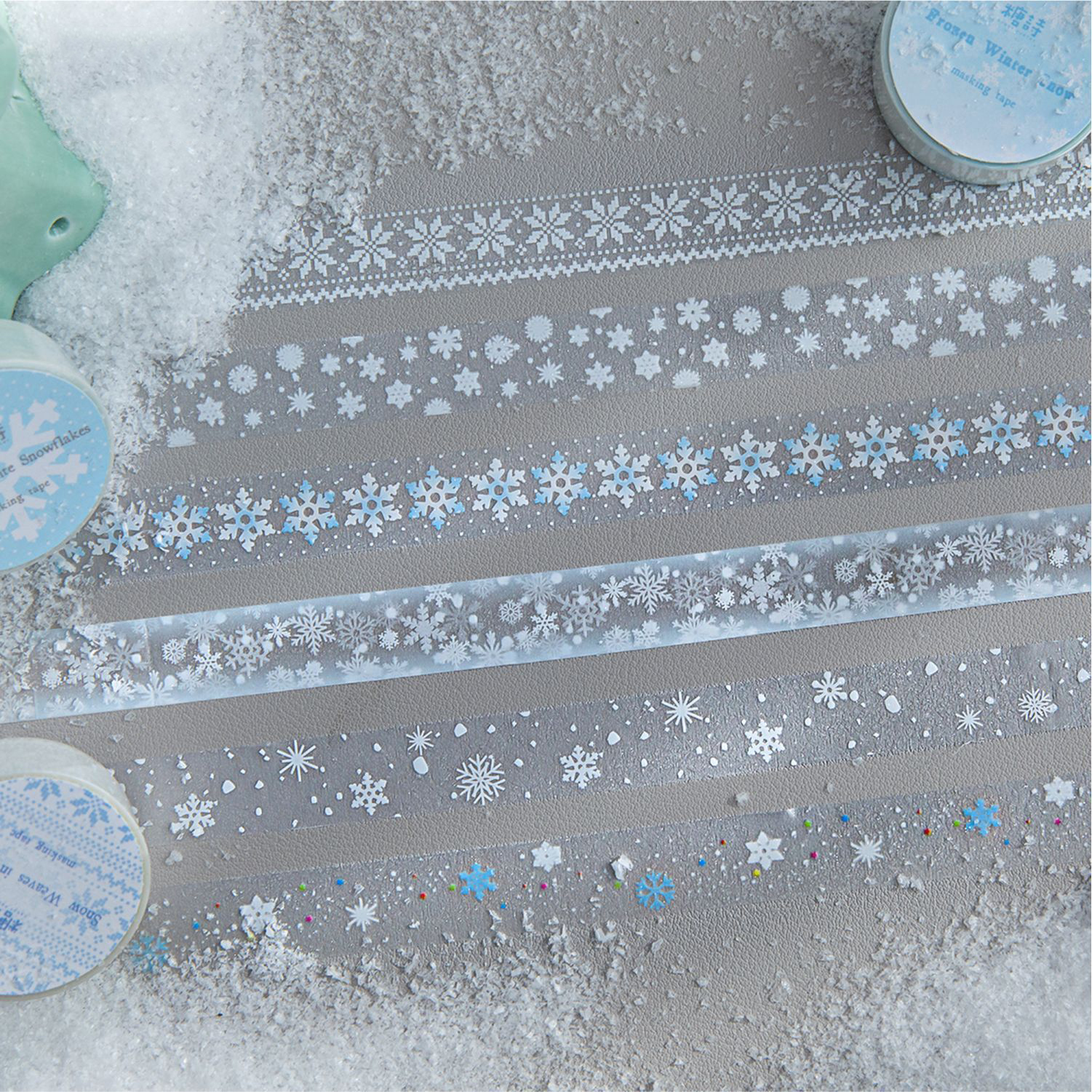 Ruban PET - Série Winter Love Song Flocon de neige vintage