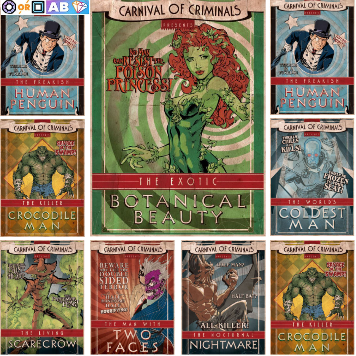 Batman Circus Posters (40*70cm) Diamond Painting