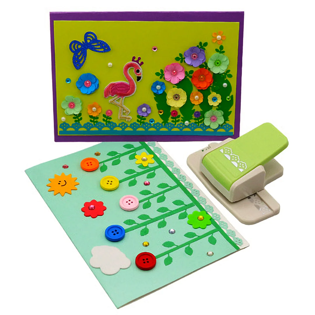 Paper Punchers Circle Holes Puncher Fancy Border Edge Craft Punch for ...