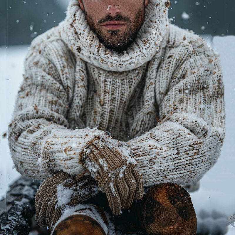 Fairman Island Jacquard Warmth Turtleneck Sweater