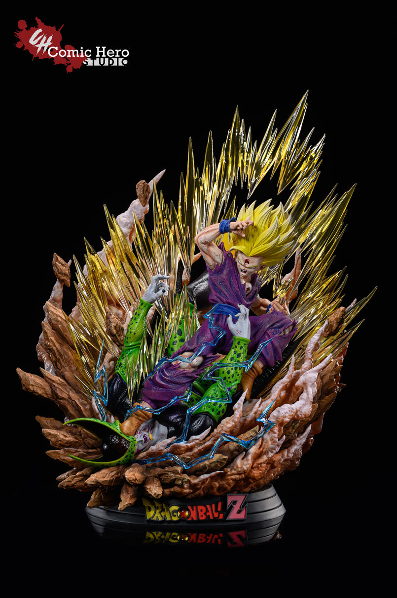 Son Gohan VS Cell - Dragon Ball Resin Statue - Comic Hero Studio [Pre ...