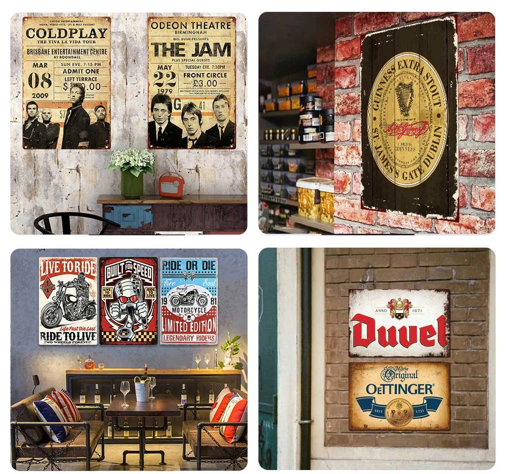 Hot Rod Shop - Metal Tin Signs(12*16Inch)